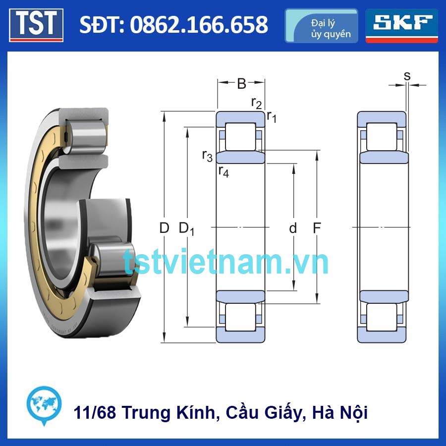 Vòng Bi SKF NU 328 ECM | single row | Vòng bi đũa trụ | Vòng bi con lăn ...