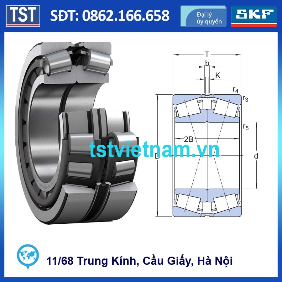 Vòng Bi SKF 30204 | Ổ côn | Ổ côn | Vòng bi con lăn hình trụ